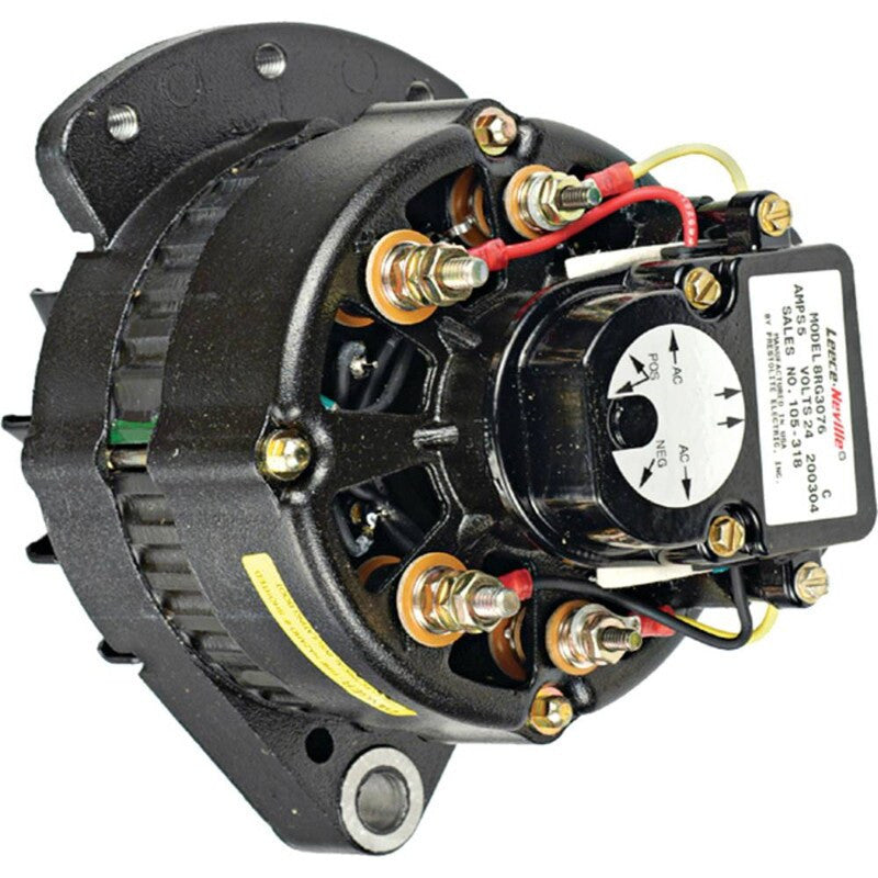 24V 55A Alternator, New, External Fan, Internal Regulator, Insulated P ...