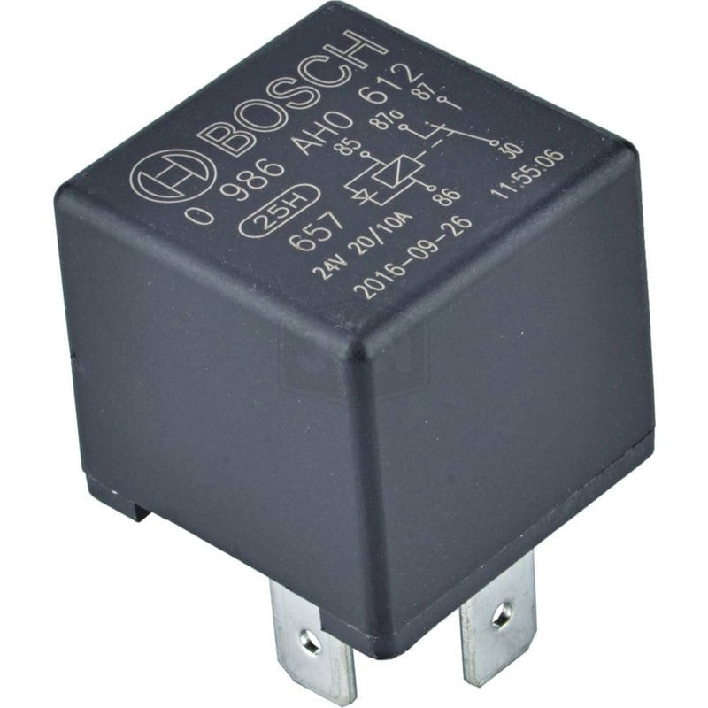 24V Mini Relay SPDT 20A Change Over Contacts Mounting Bracket 5 Termin ...