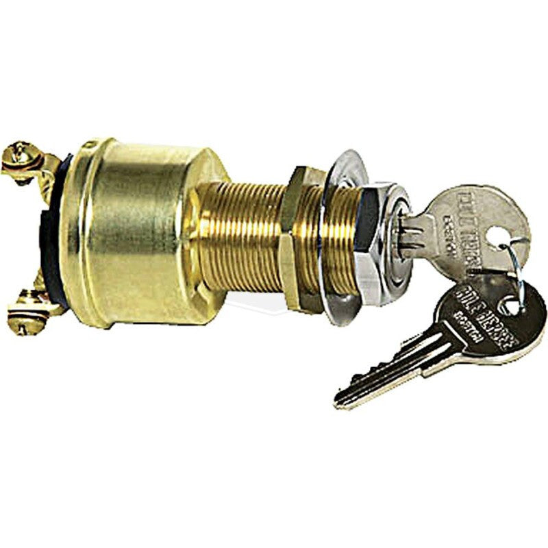 4 Position Ignition Switch with Individually Coded Keys, 12V, 4 Termin ...