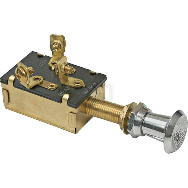 Push-Pull Switch 12V Marine 3 Position Off-On-On 15A with Knob & Tabs ...