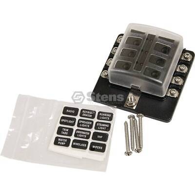 Universal 8-Way Fuse Block with LED Indicator - 12 Volt Circuit Box ...