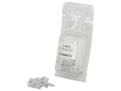 25 Amp Mini Blade Fuses - 10 Pack - White Clear Snap Pack – Pelham ...