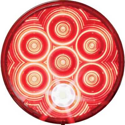 4" Round Red LED Stop Tail Turn Light - 7-Diode Cyclops Design – Pelham ...