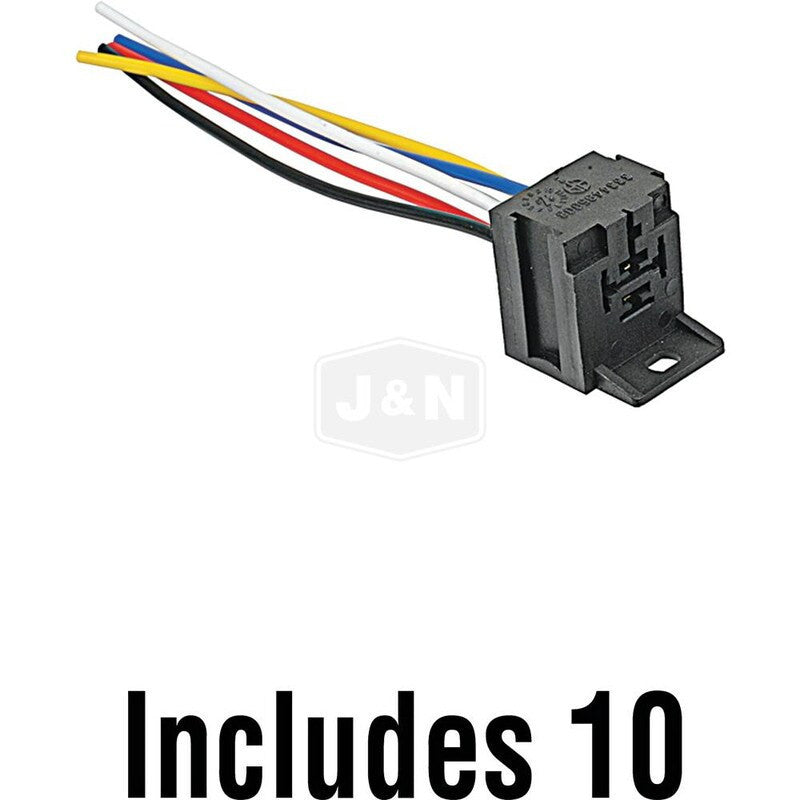 Lead Relay Connector with Mounting Bracket, 5 Wires, 150mm Length ...