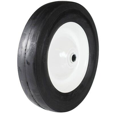 8" Steel Ball Bearing Wheel 1/2" Bore 1.5" Hub Offset Smooth Tread ...
