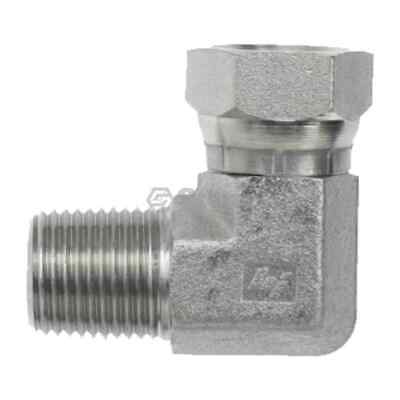 Hydraulic Adapter 90ï¿½ Female NPT Swivel X Male NPT 1/2" to 3/4 ...