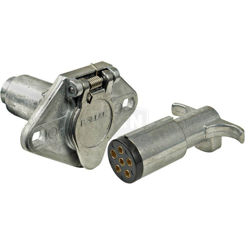 6-Way Connector Socket Assembly for Trailer, 6-Pole Plug, 12 Gauge Wir ...